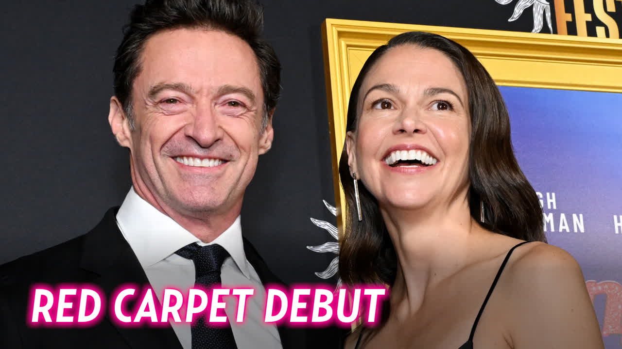 Hugh Jackman and Sutton Foster Make Red Carpet Debut as a Couple