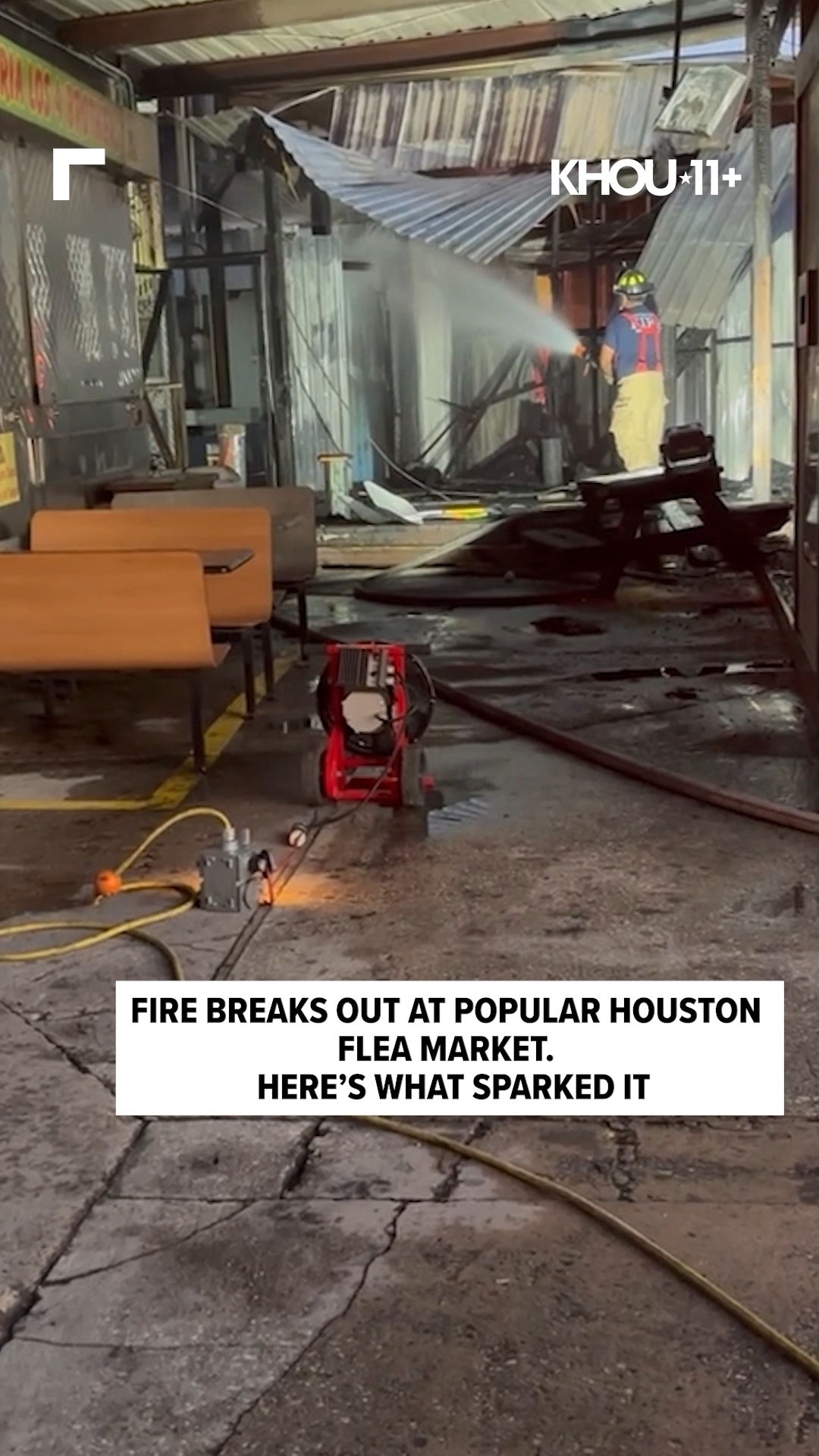 Fire at Sunny Flea Market in north Houston started after car crash ...