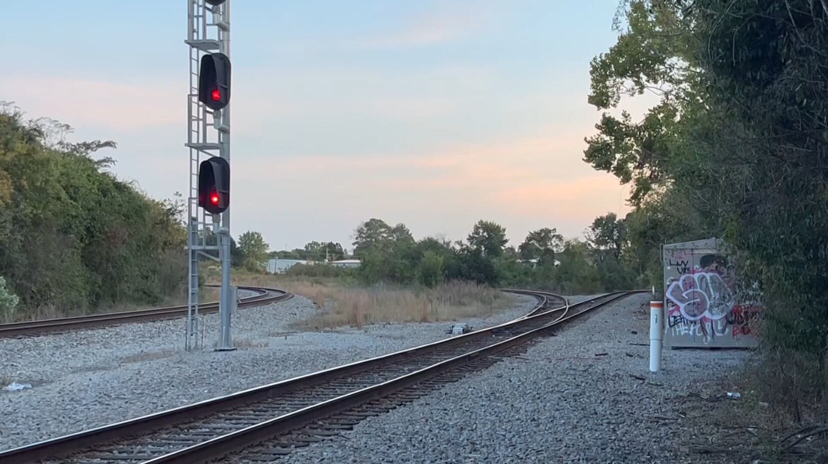 College student survives getting hit by train near South Carolina campus