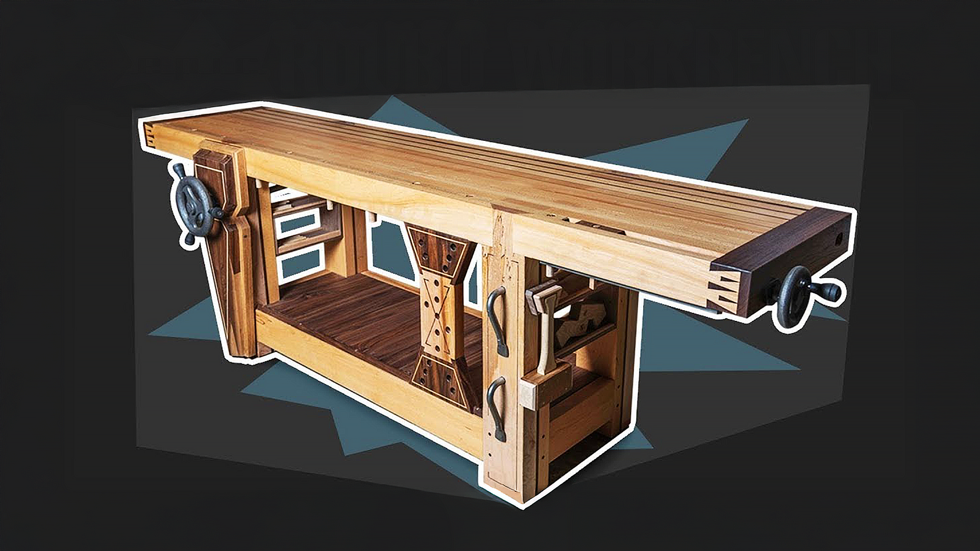 Building an epic Roubo workbench - finish, hardware, and accessories!