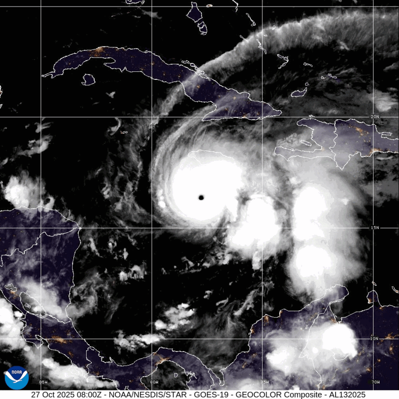 Hurricane Melissa, catastrophic storm, hitting Jamaica. Latest forecast ...