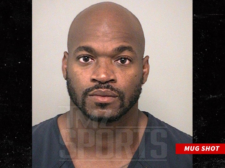 Adrian Peterson Looks Stoic In DWI Arrest Mug Shot