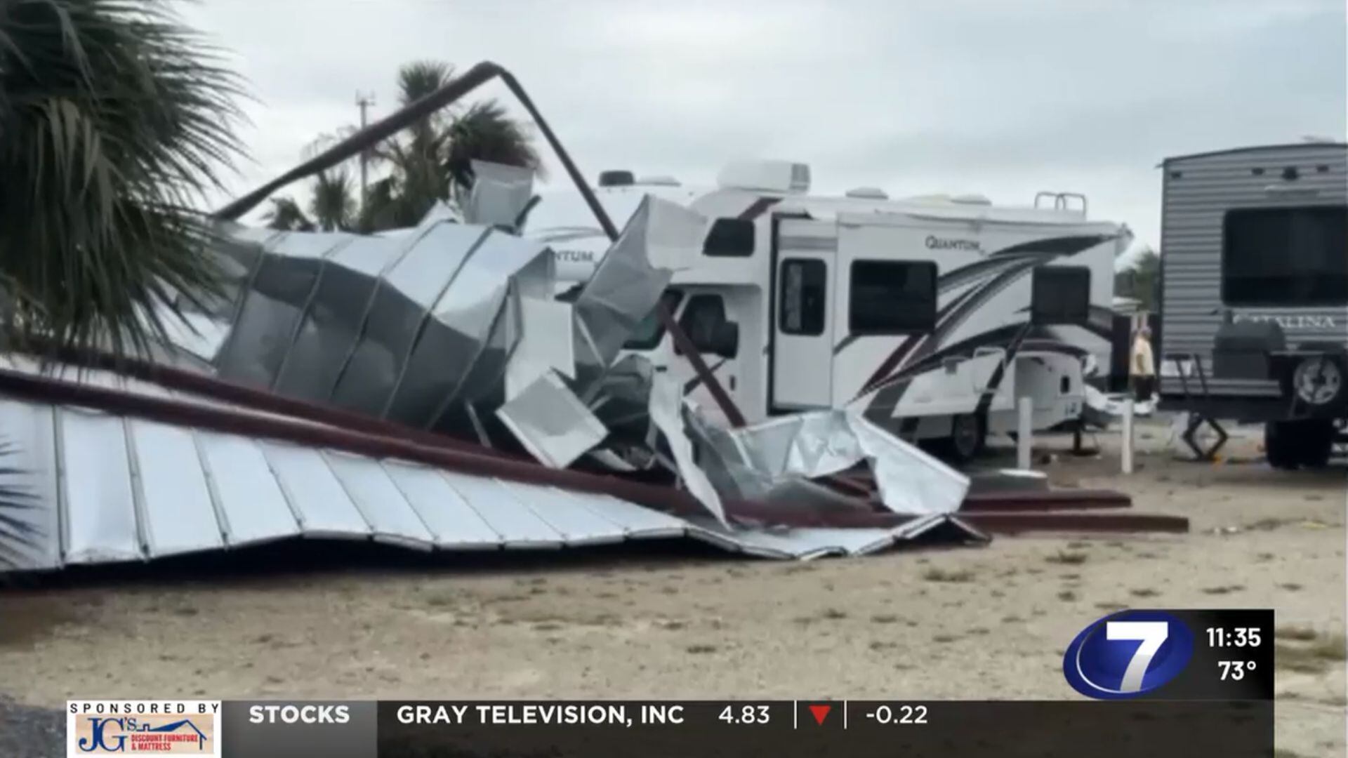 Covering severe weather damage in Mexico Beach