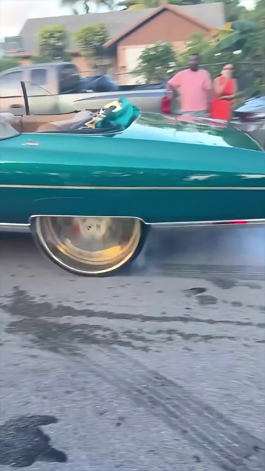 AintNoBodySafe-e3v In His 71 Chevy Vert on Gold 28’s Taking Off