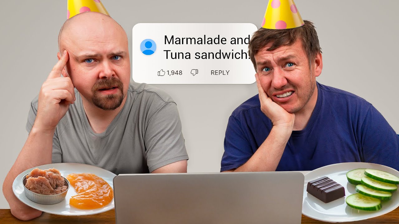Tasting your weird food combos ft @ashens