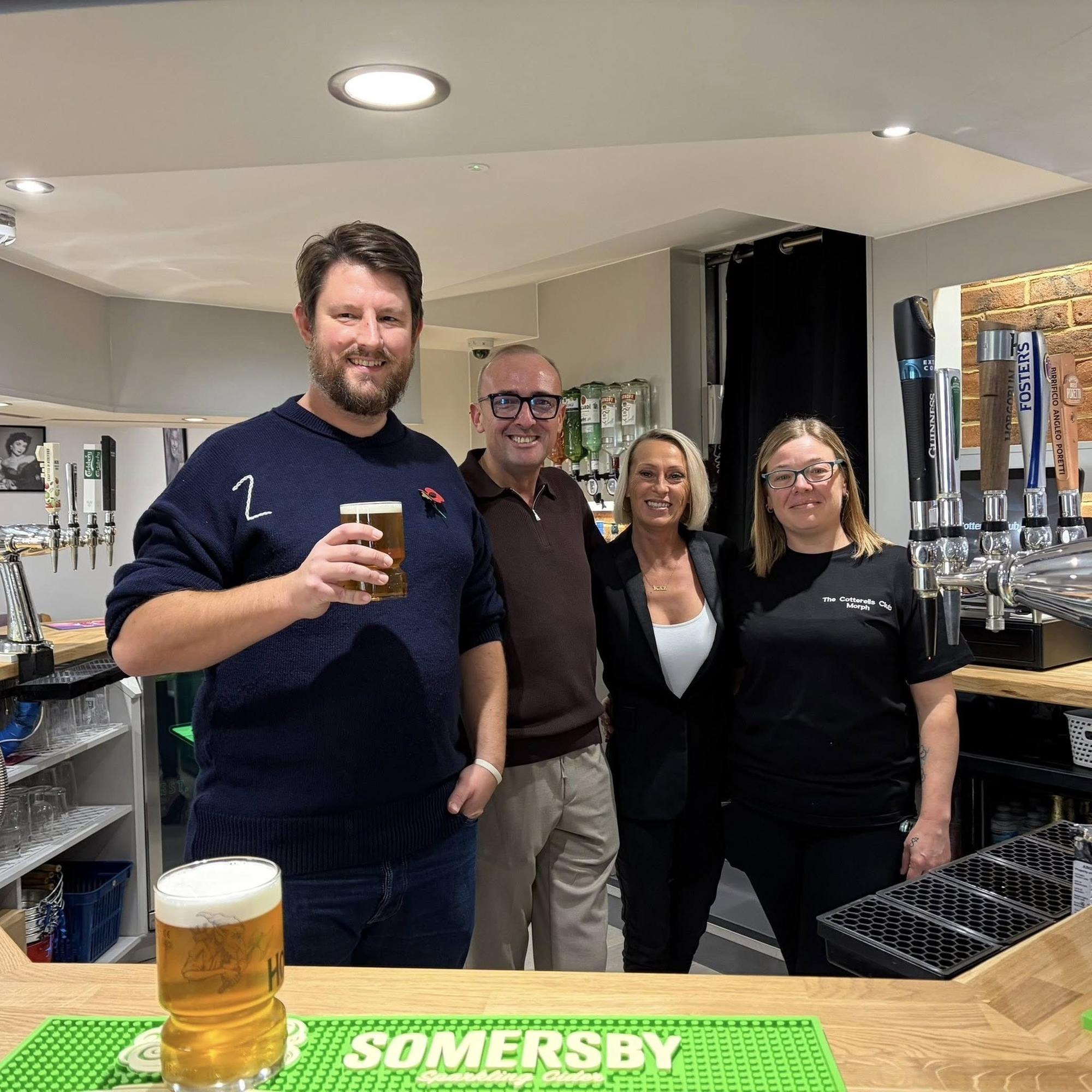 Cotterells Club rises again: MP David Taylor cuts ribbon on club’s full ...