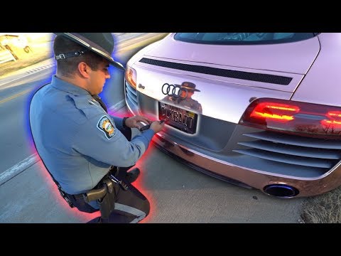 Police pull over supercar driver for unexpected traffic stop