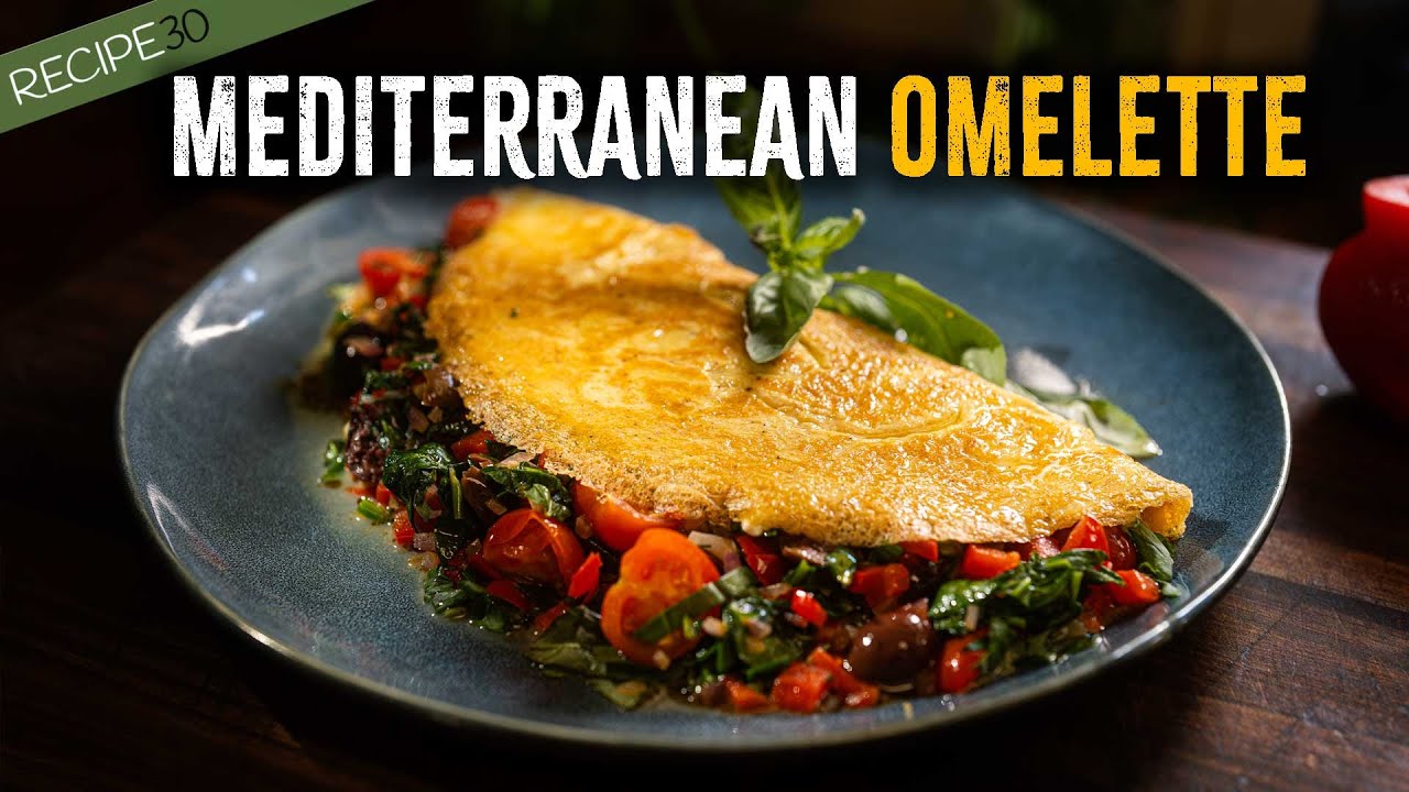 I made a colorful Mediterranean omelette in 15 minutes!🍳
