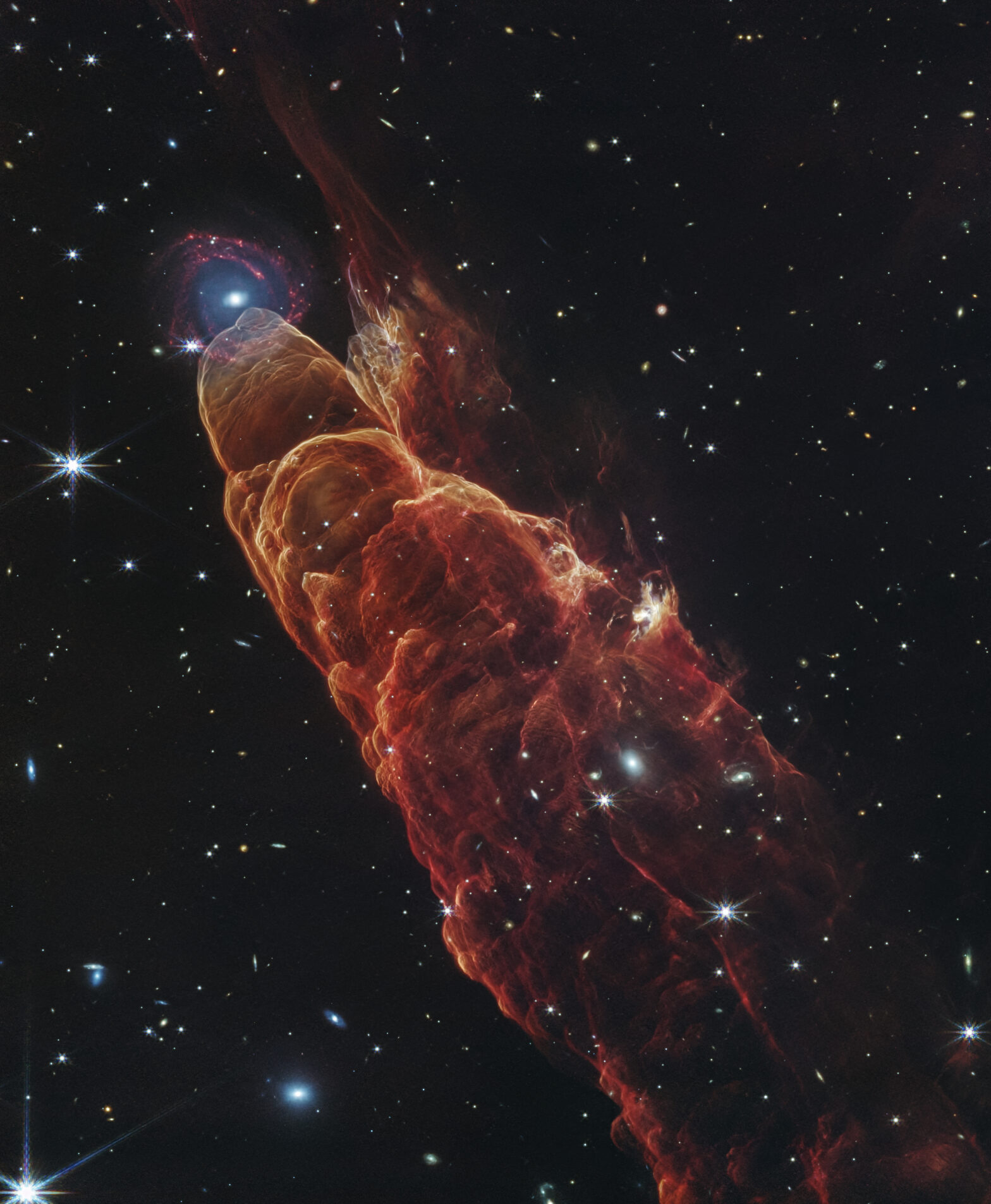 JWST views a frozen starscape in the Chamaeleon I molecular cloud complex