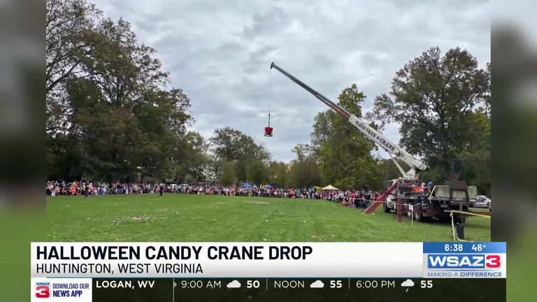 Halloween Candy Crane Drop