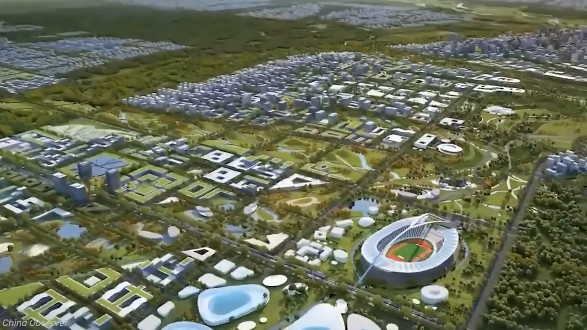 China Just Turned Swampland into a Futuristic Mega City