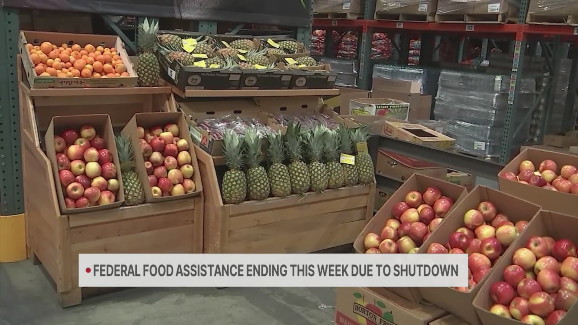 Federal food assistance ending this week due to shutdown