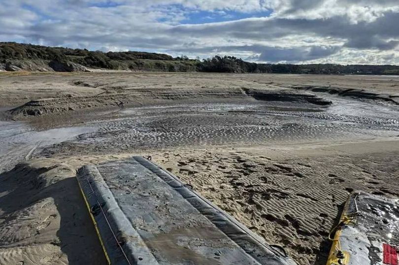 Emergency services rush to save man trapped in quicksand with ‘only ...