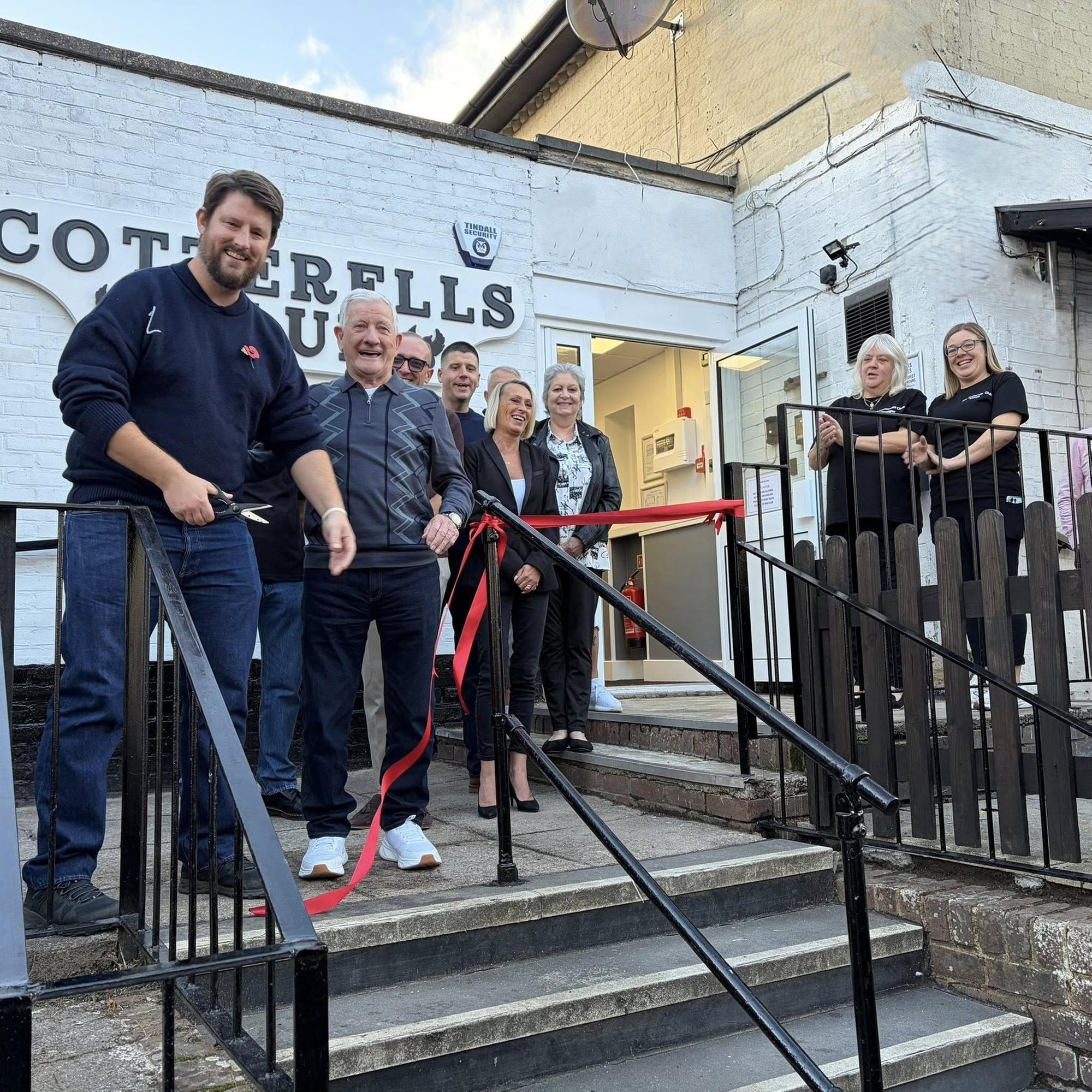Cotterells Club rises again: MP David Taylor cuts ribbon on club’s full ...
