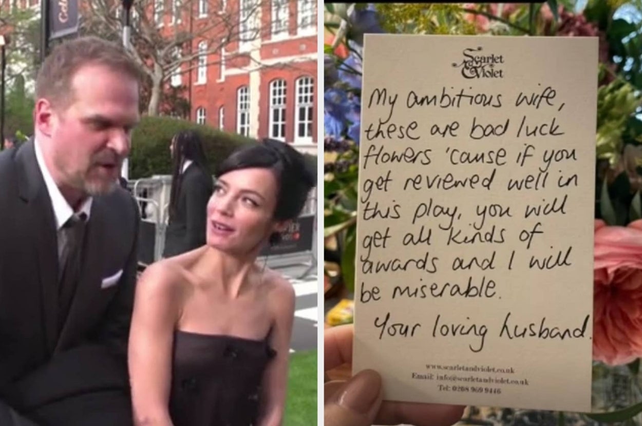An Extremely Awkward Clip Of Lily Allen And David Harbour Has ...