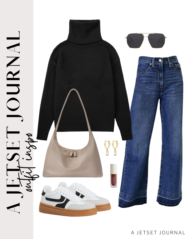 How to style new looks with trendy turtlenecks and jeans