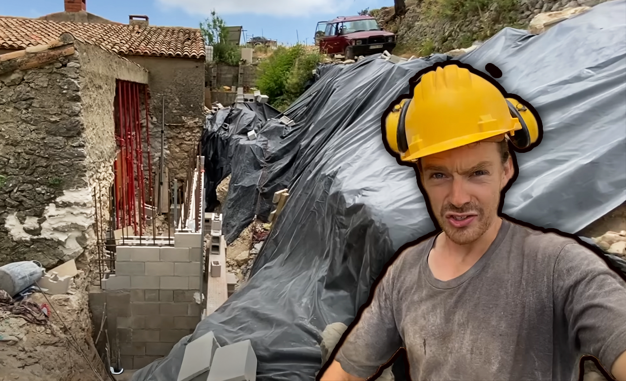 A snowstorm, a blocked track, and a wall to rebuild
