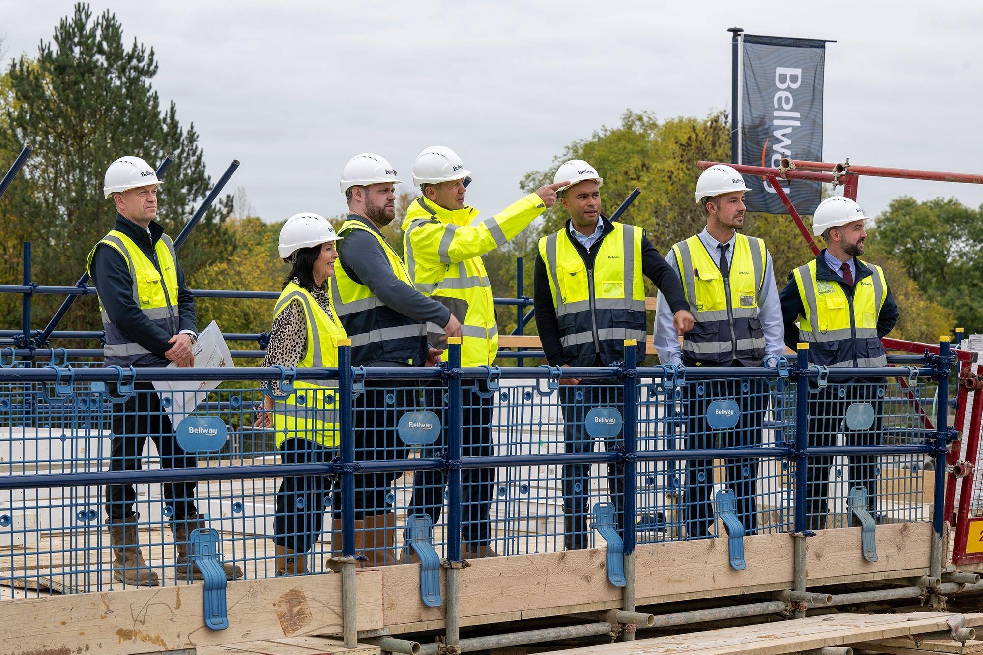MP and mayor visit new Bellway development in Milton Keynes