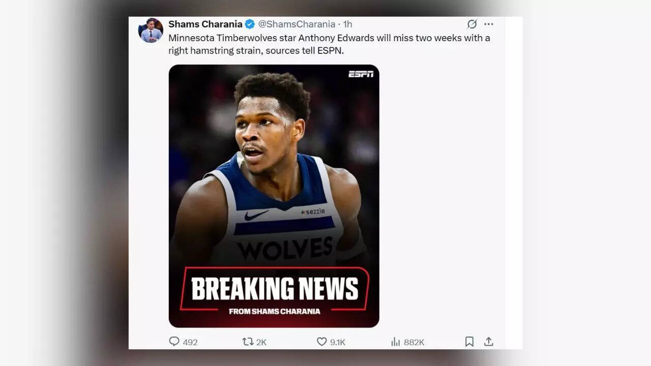 Anthony Edwards out for two weeks leaving Minnesota Timberwolves to sustain momentum without ...