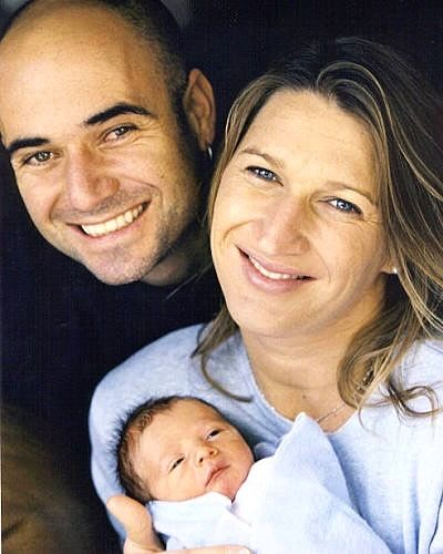 Andre Agassi's son Jaden is mum Steffi Graf's double - see sweet family ...