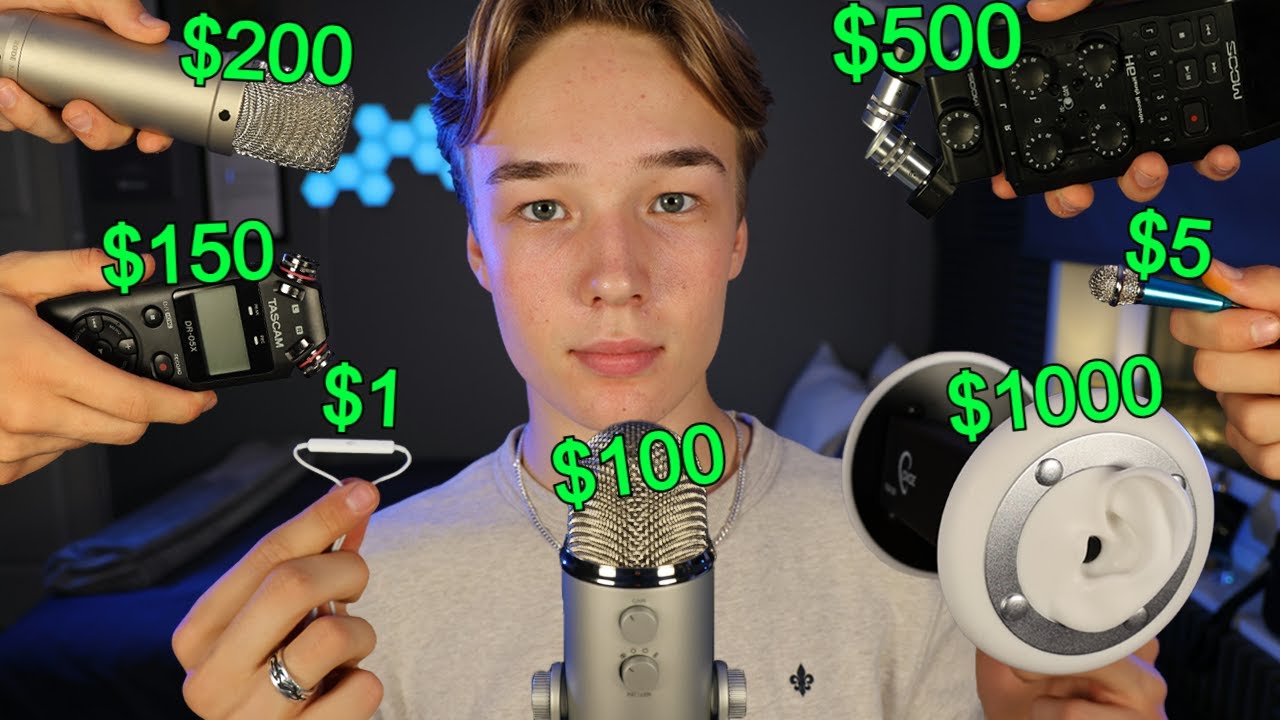 $1 microphone vs $1,000 microphone ASMR #3