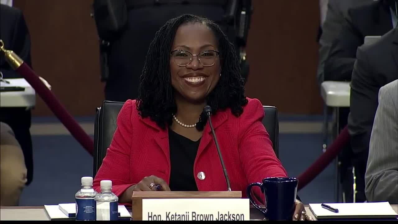 U.S. Supreme Court Justice Ketanji Brown Jackson speaks at Symphony Hall