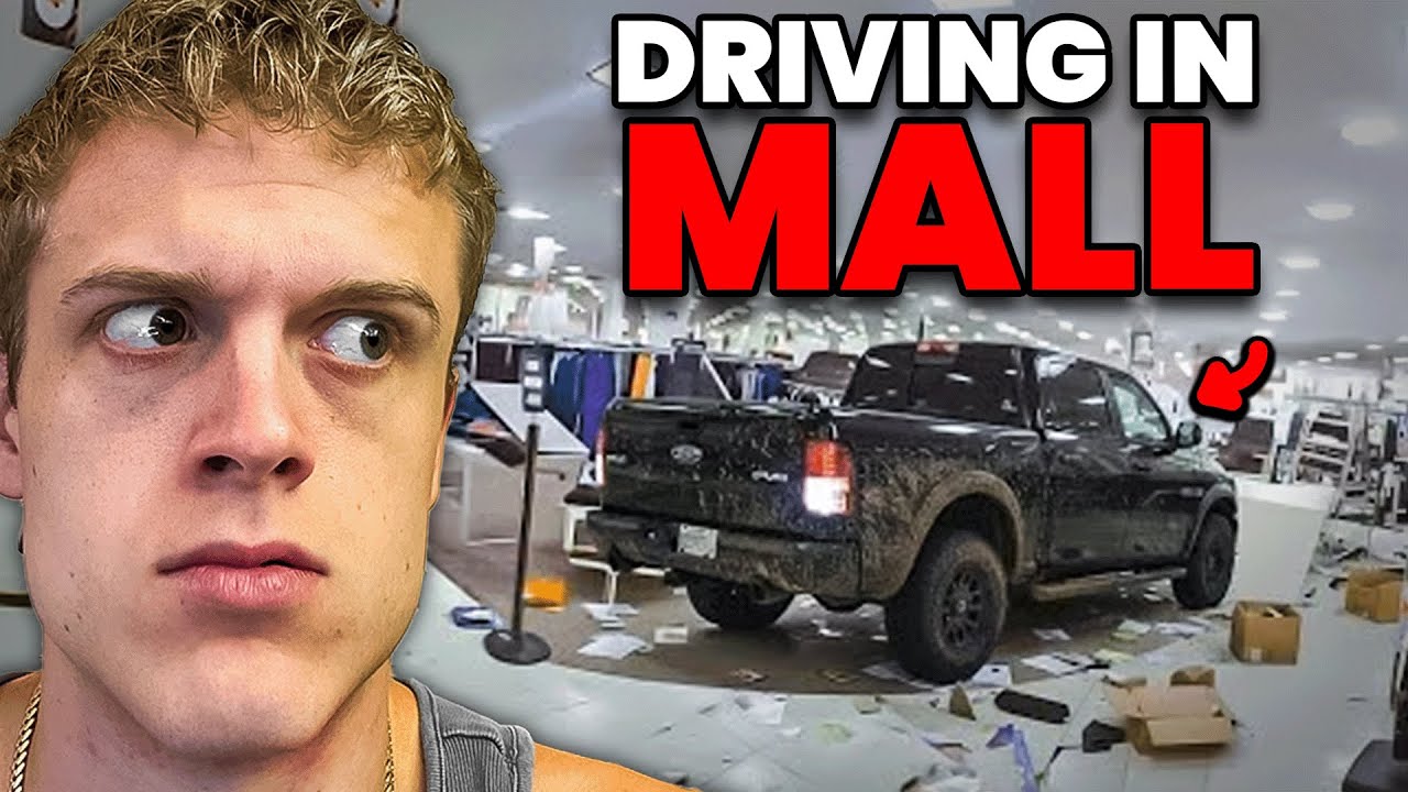 I witnessed a mall chase like no other! 🚗💨