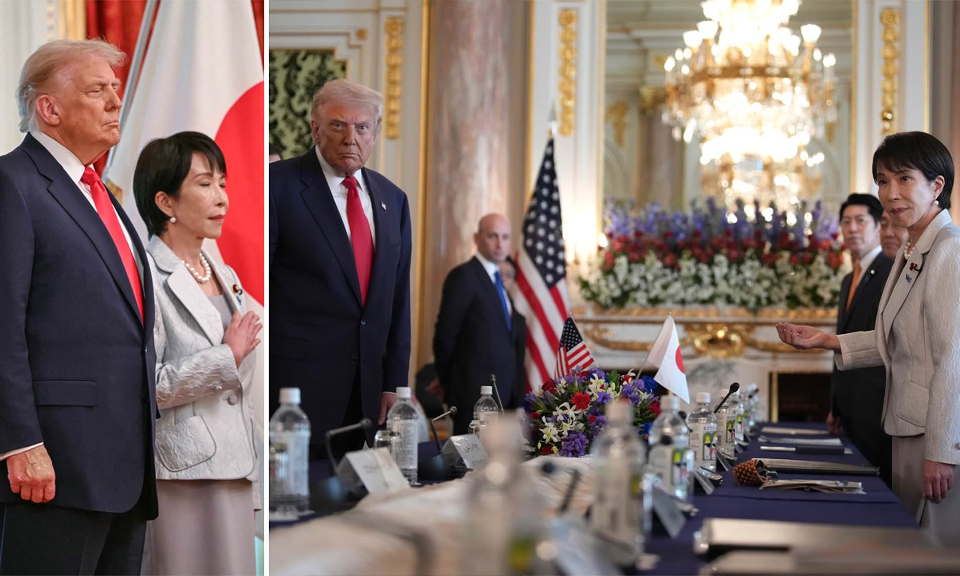 Trump's lavish praise for Japan's first female prime minister
