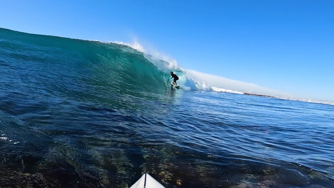 Reef surfing with mates