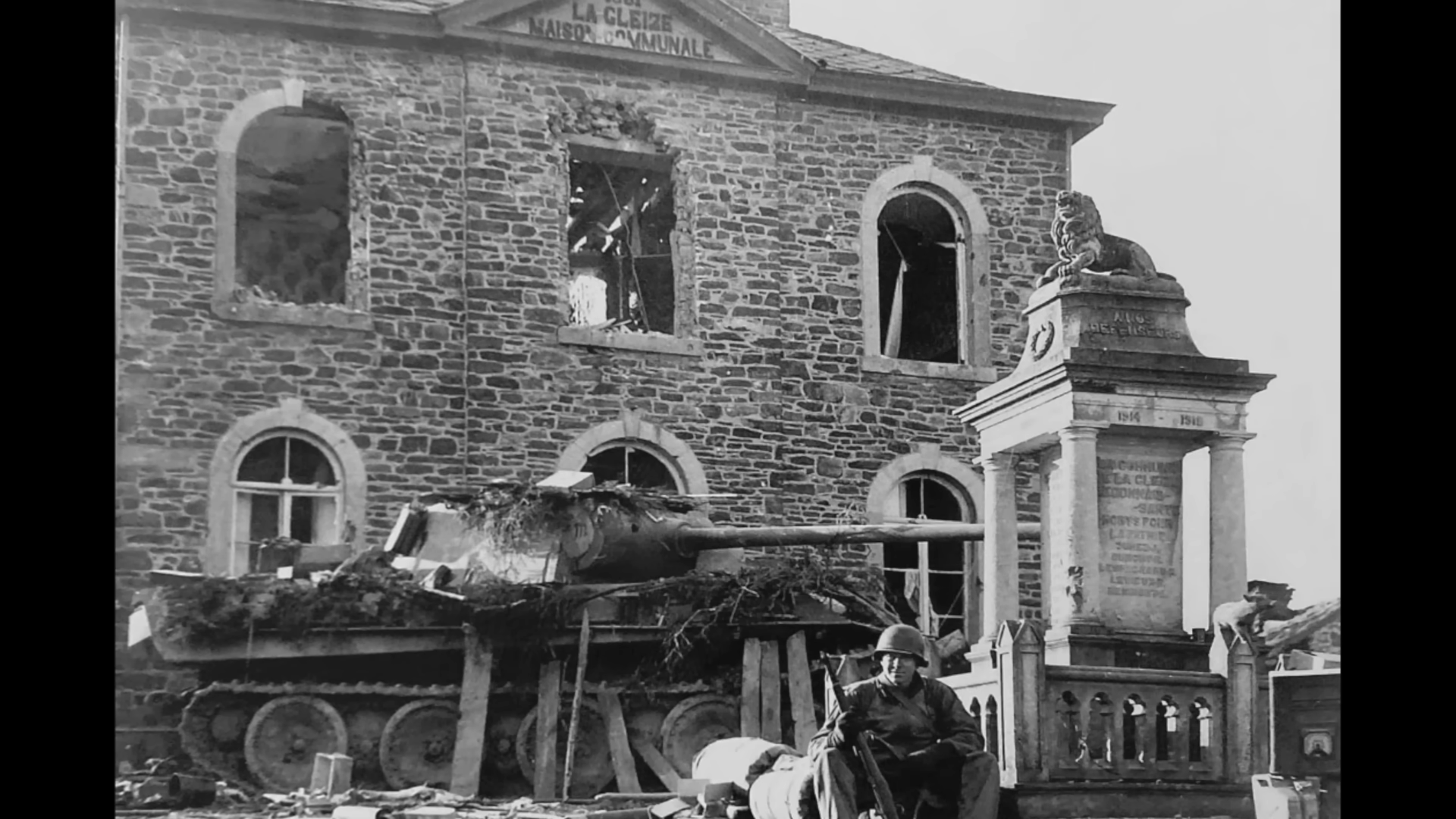 What remains inside the tank graveyard of the Battle of the Bulge