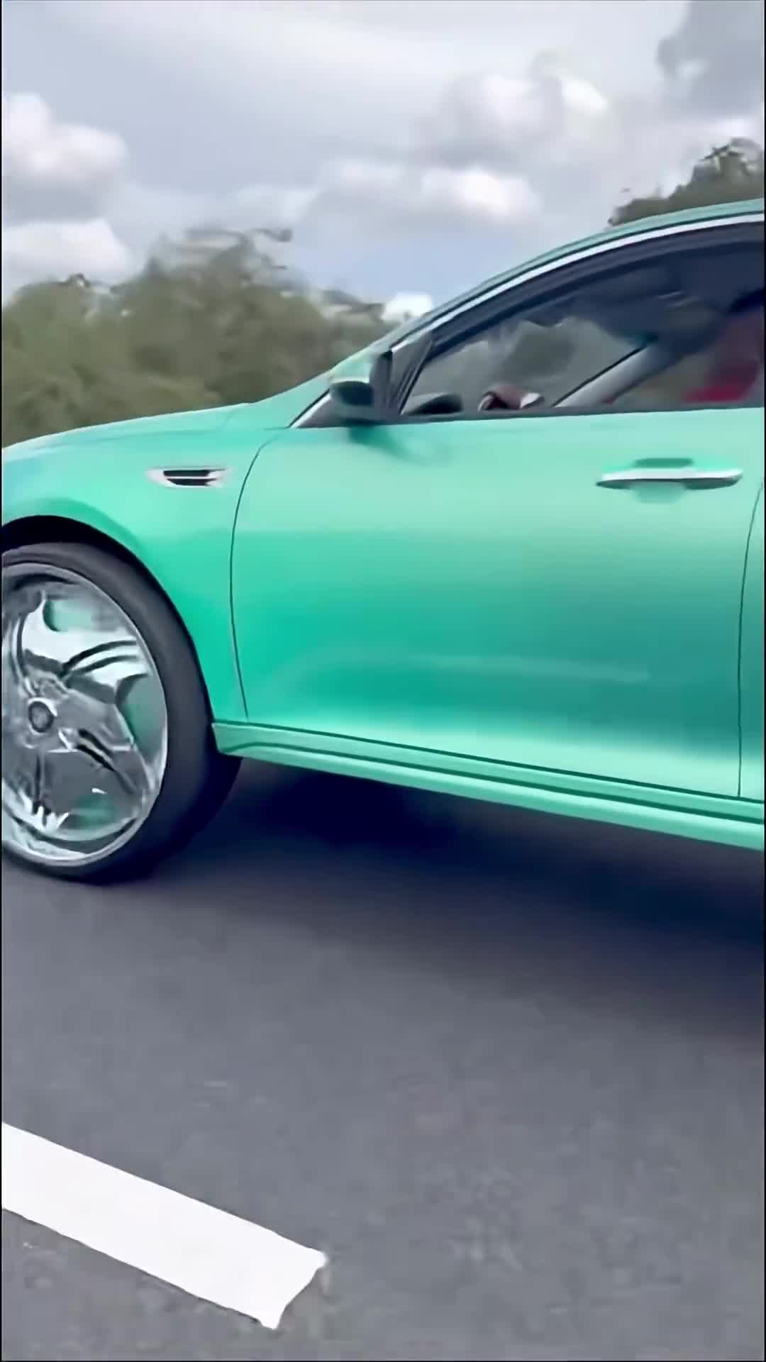 Kia Optima on 28” DUB Floaters Riding