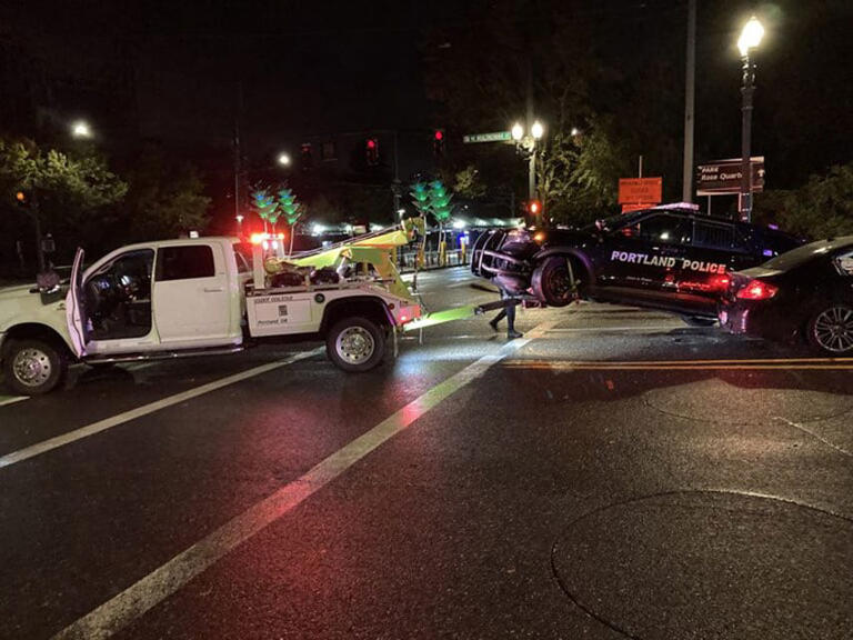 Police: Driver arrested after hitting patrol car during street takeover ...