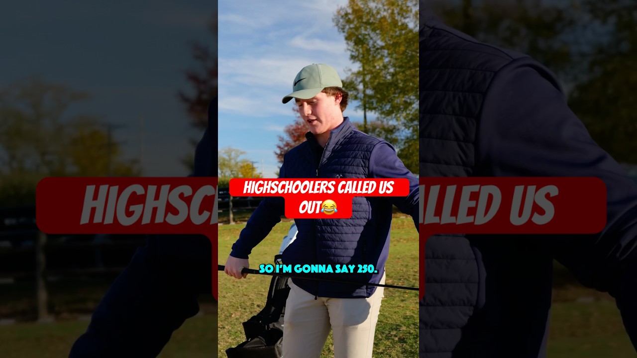 High-school golfer says he can hit his driver 250 yards then did this😂 ...
