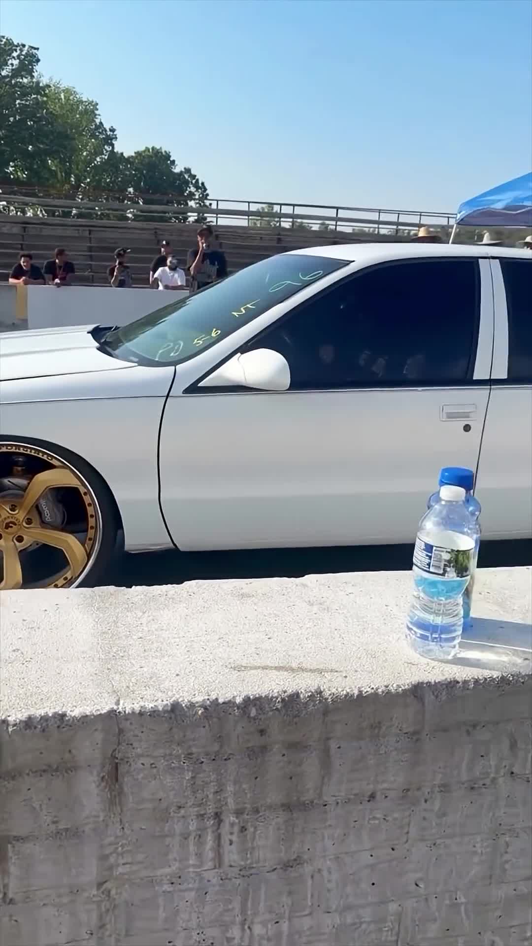 Chevy Impala SS racecar test hit