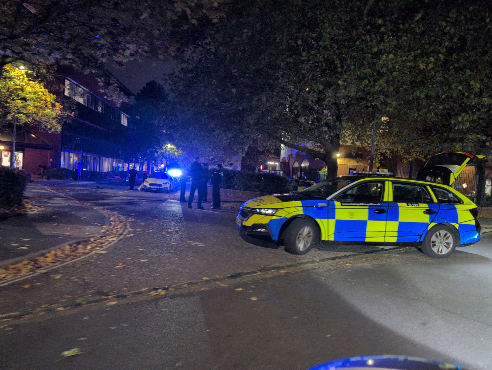 Police tape of St Vincent Street as they shut down scene of emergency ...