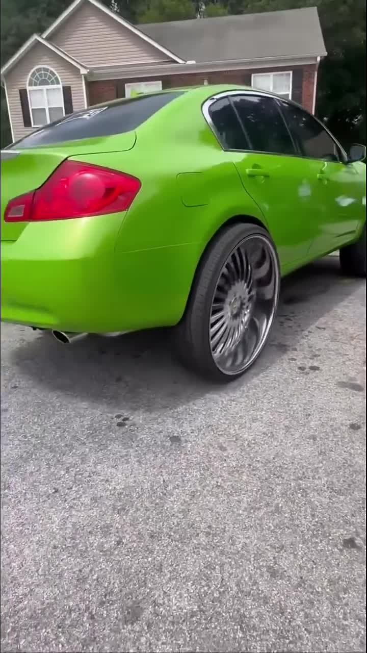 Bro Test Lifting Candy Slime Infiniti G on 30’s Forgiatos