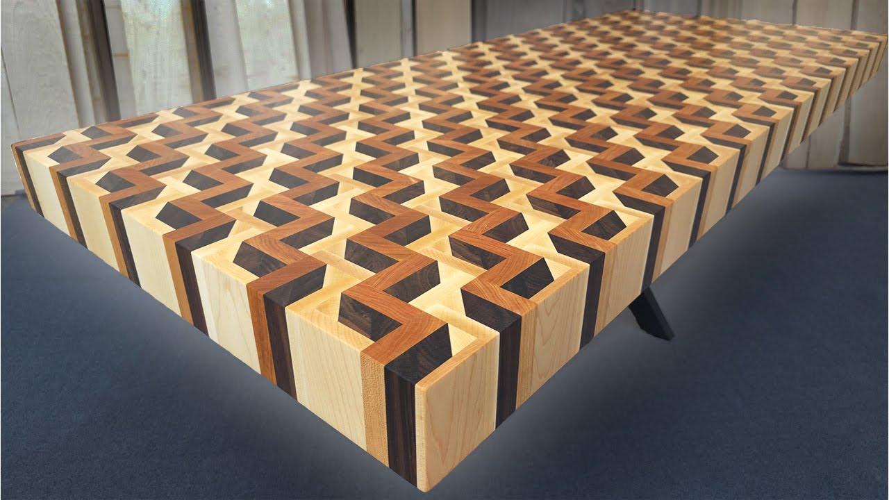 I built a table that tricks your eyes! 😲