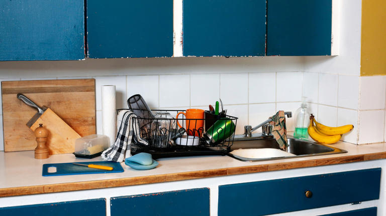 Eliminate Kitchen Countertop Clutter With A Budget-Friendly Dollar Tree DIY