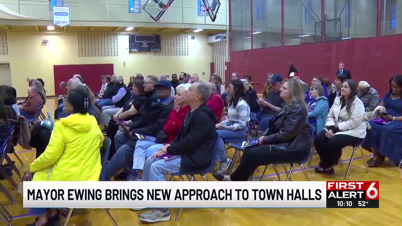Omaha Mayor John Ewing brings department heads to final town hall