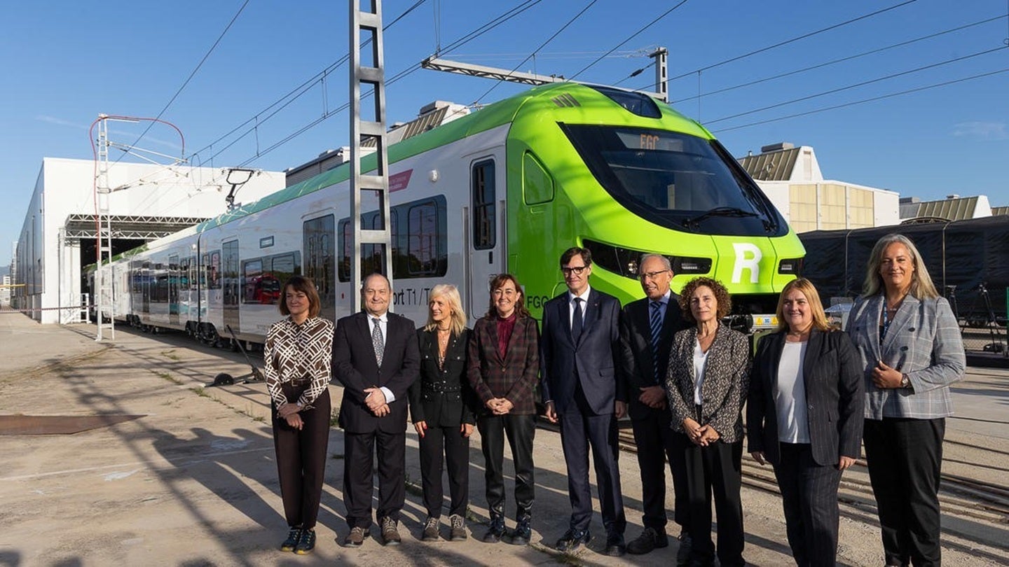 Alstom, FGC present first train for Barcelona-El Prat Airport express link