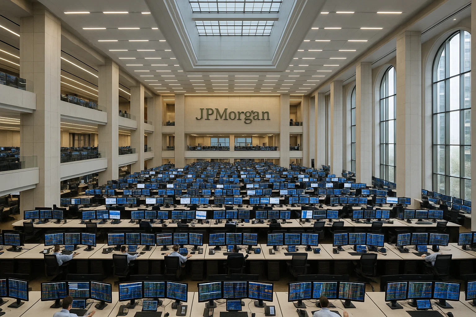 JPMorgan’s $3B Trading Temple Has 50,000 Screens — and Zero Limits