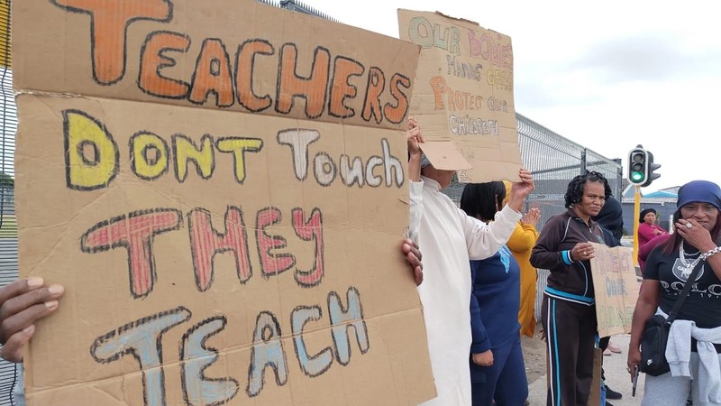 Parents protest at Eastville Primary over inappropriate behaviour by ...