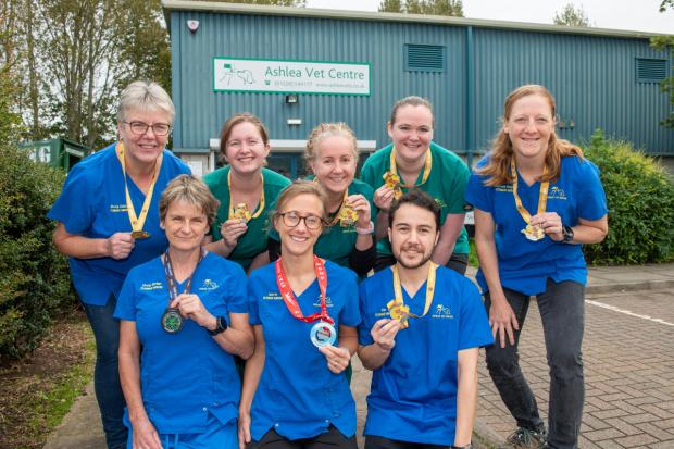 Cumbrian vets donate £800 to charity after outdoor challenge