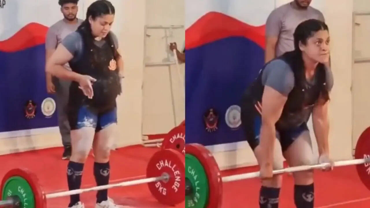 7-Month Pregnant Delhi Cop Lifts 145 Kg, Wins Bronze & Hearts At ...