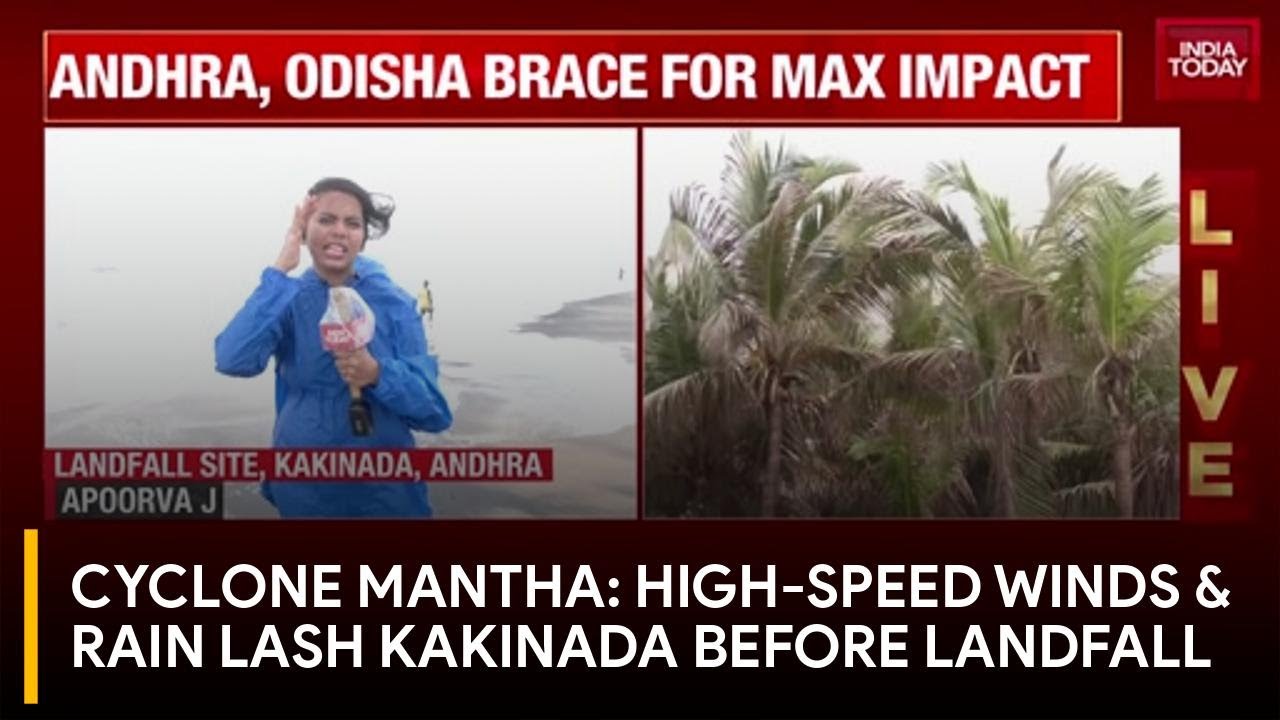 Cyclone Mantha's Fury: Red Alert in Andhra, Odisha As Storm Barrels ...
