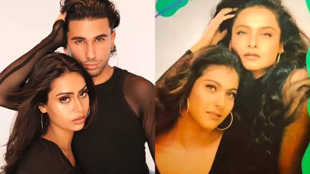 Nysa Devgan and Orry recreate Kajol-Rekha’s iconic 1996 magazine ...