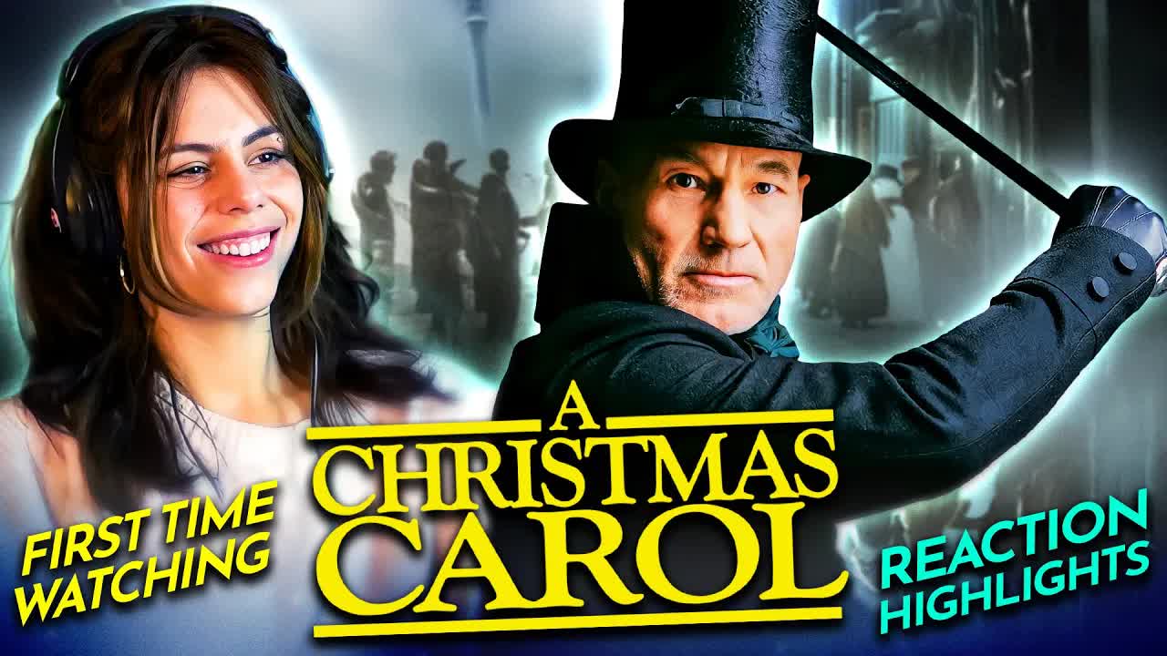 Leia beaming for Patrick Stewart’s A Christmas Carol (1999) movie ...