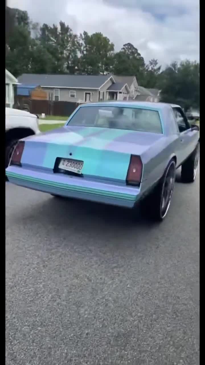 Outrageous Chevy Monte Carlo on 30’s Ruccis