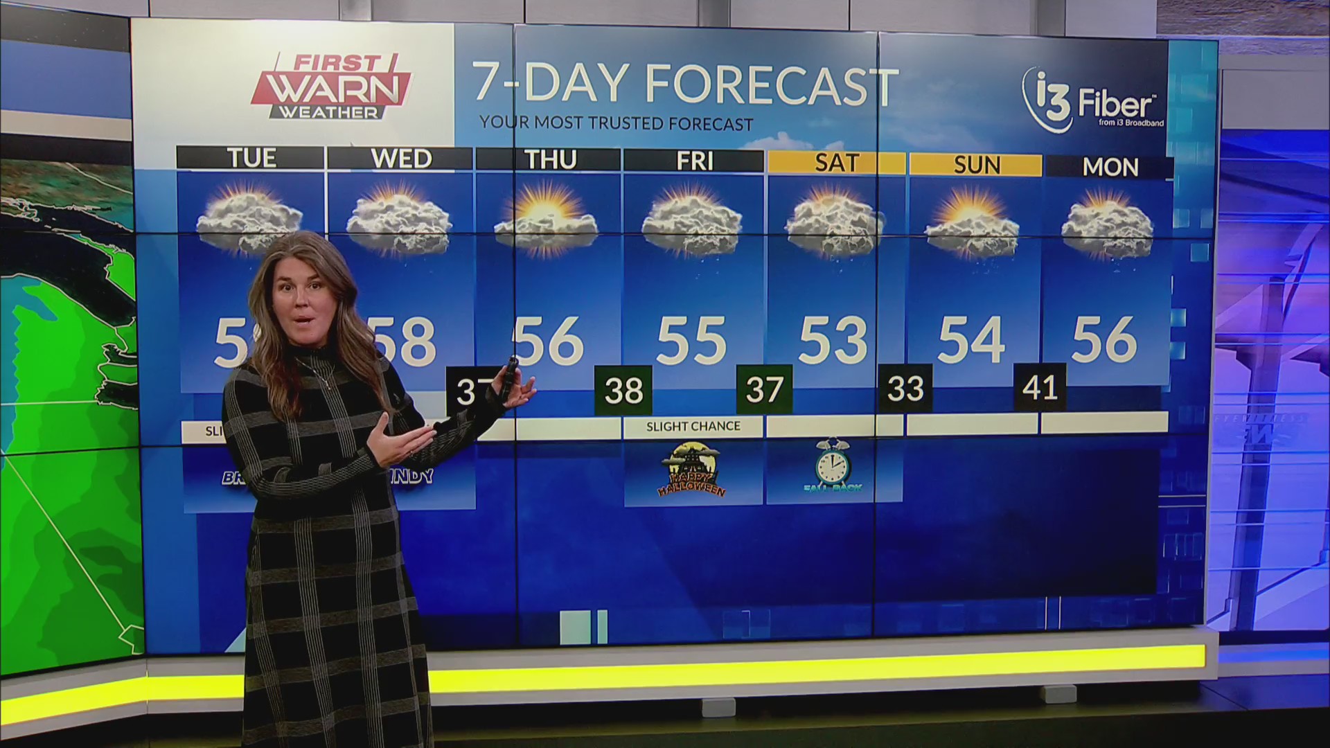 Monday late evening First Warn Forecast 10/27/25