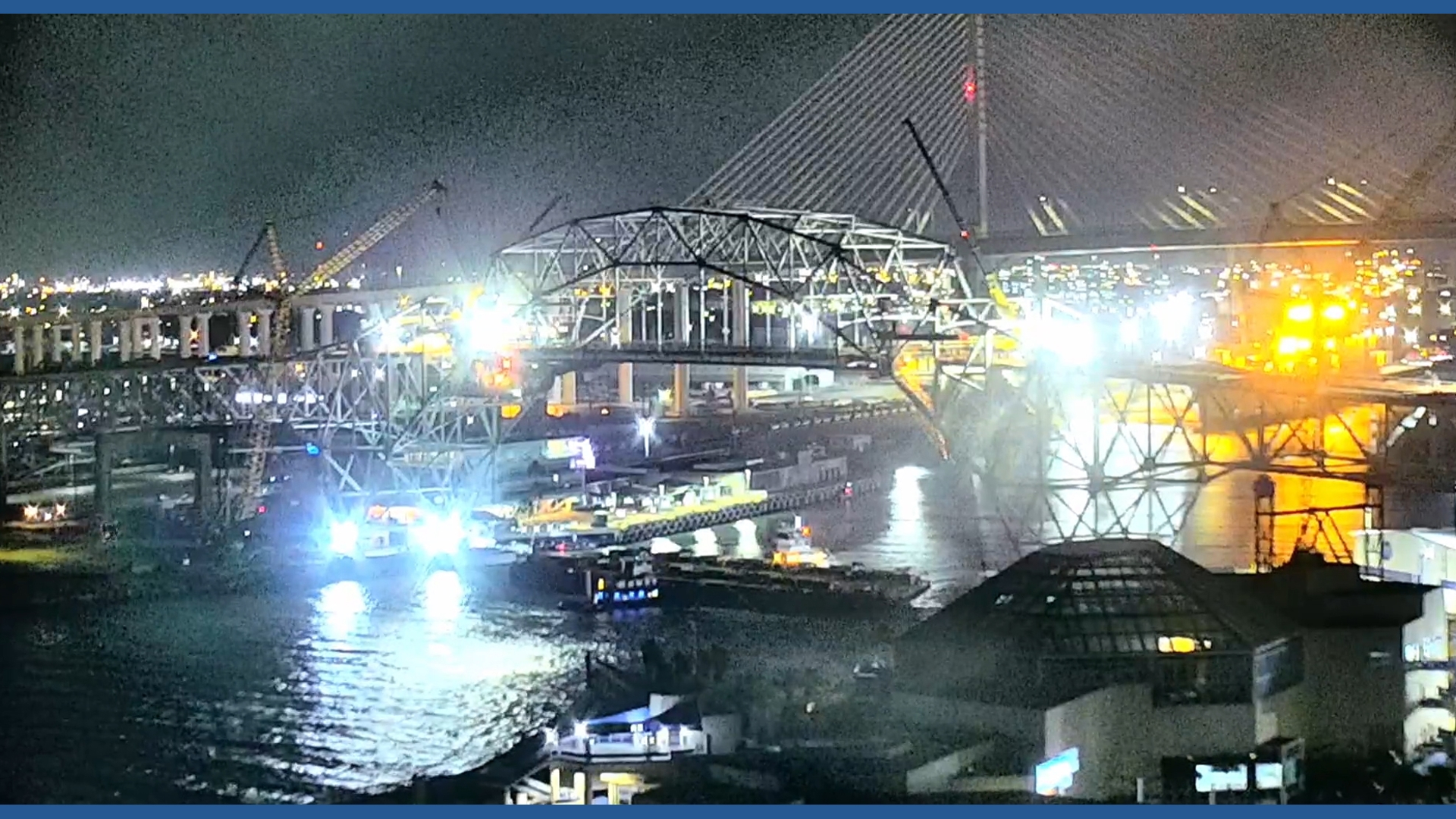 Old Harbor Bridge main span lowering delayed